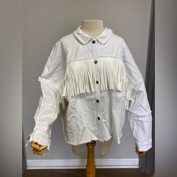 Haute Hippie | Jackets & Coats | Haute Hippie Tribe Fringe Jacket ...